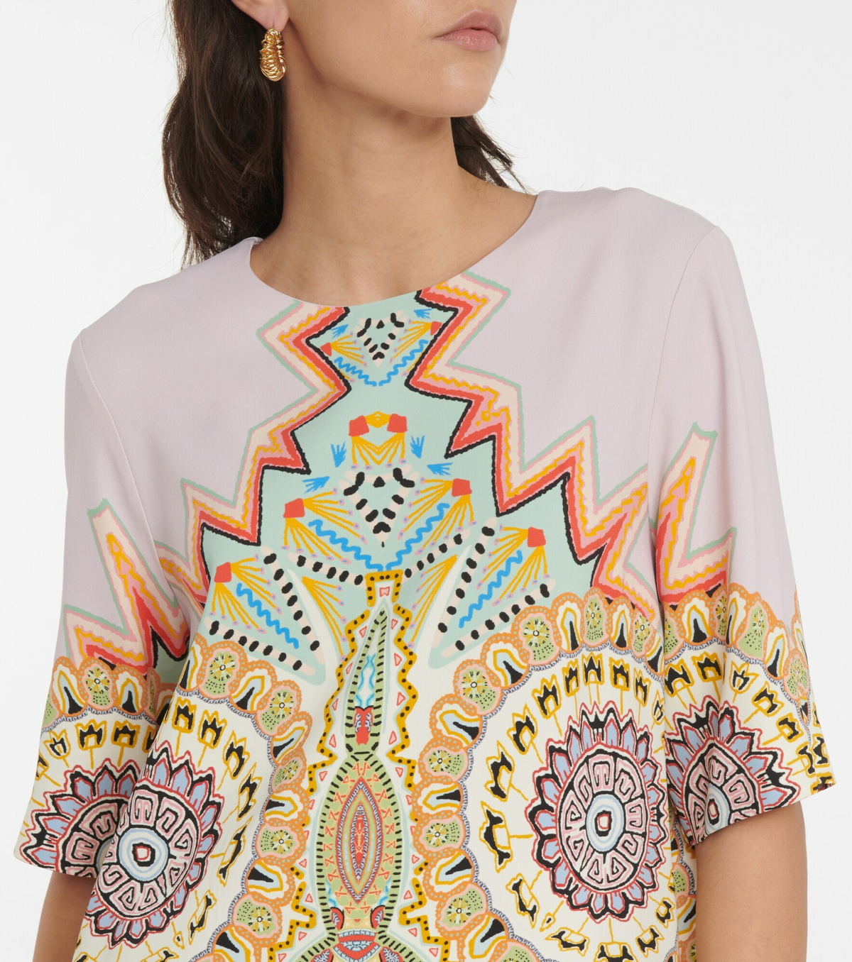 Etro - Printed jersey minidress Etro