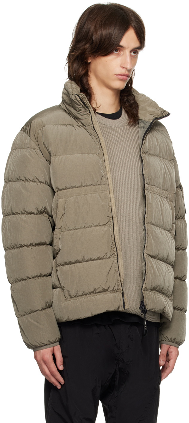 C.P. Company Khaki Chrome-R Down Jacket C.P. Company