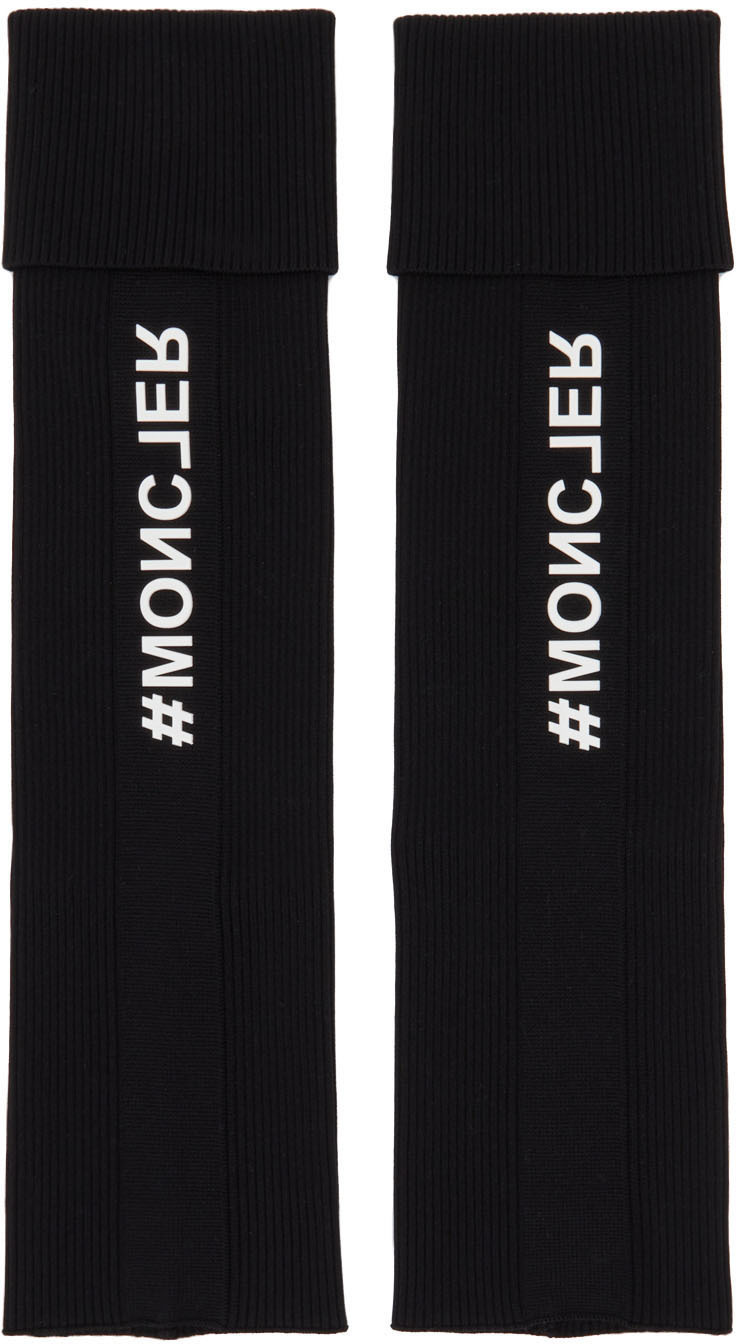 Moncler Grenoble Black Legwarmer Socks Moncler Grenoble
