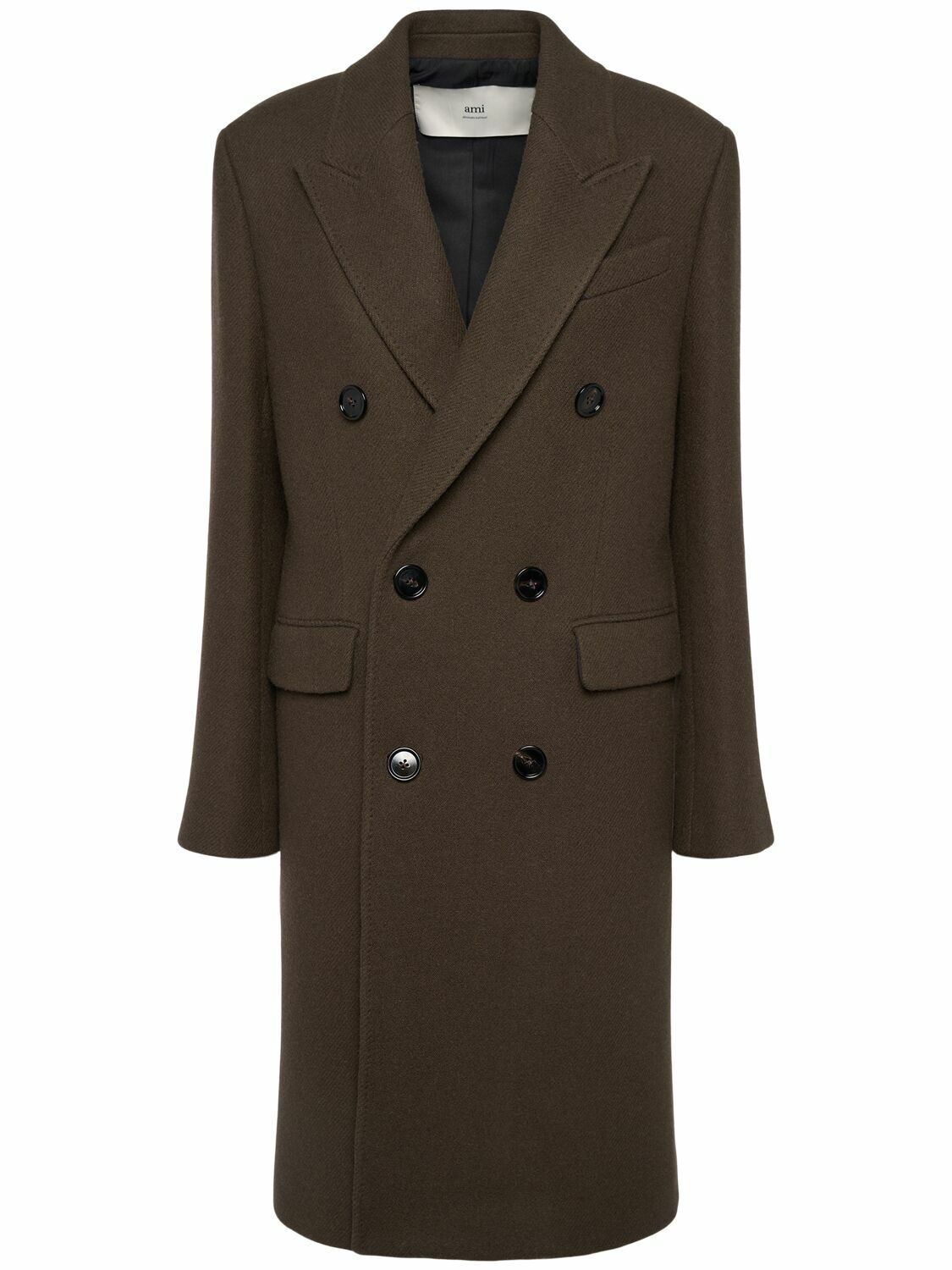 AMI PARIS Double Breasted Wool Coat AMI