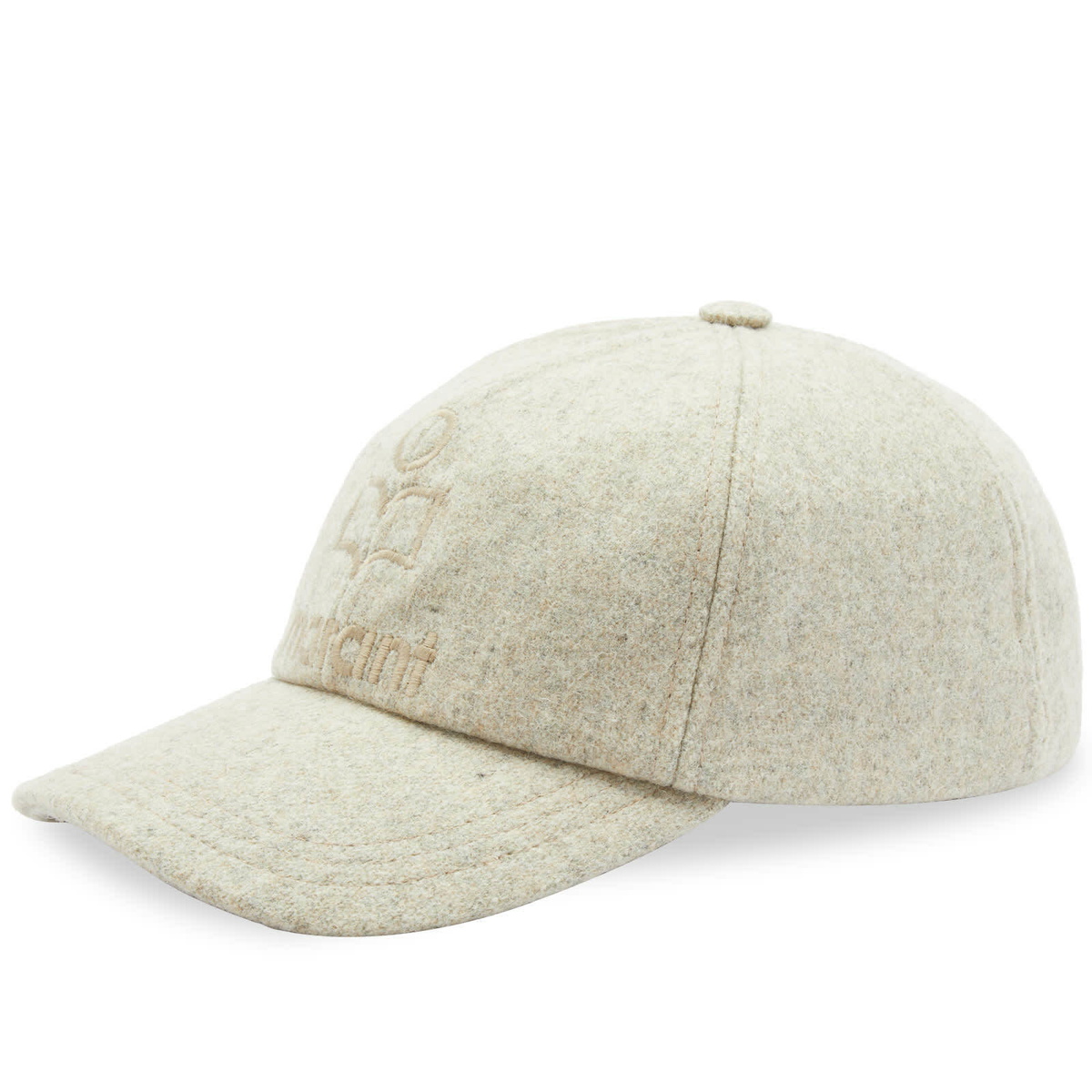 Isabel Marant Men's Tyron Logo Wool Cap in Sand Isabel Marant