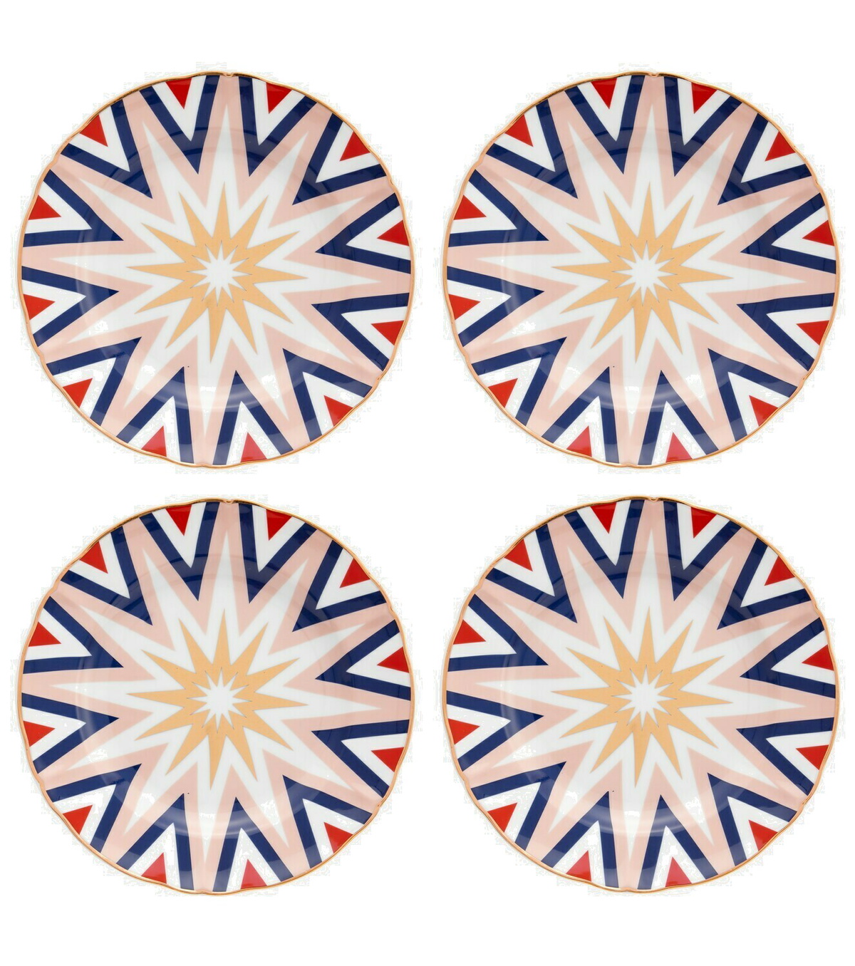 Bitossi - Folgore set of 4 dessert plates Bitossi Ceramiche