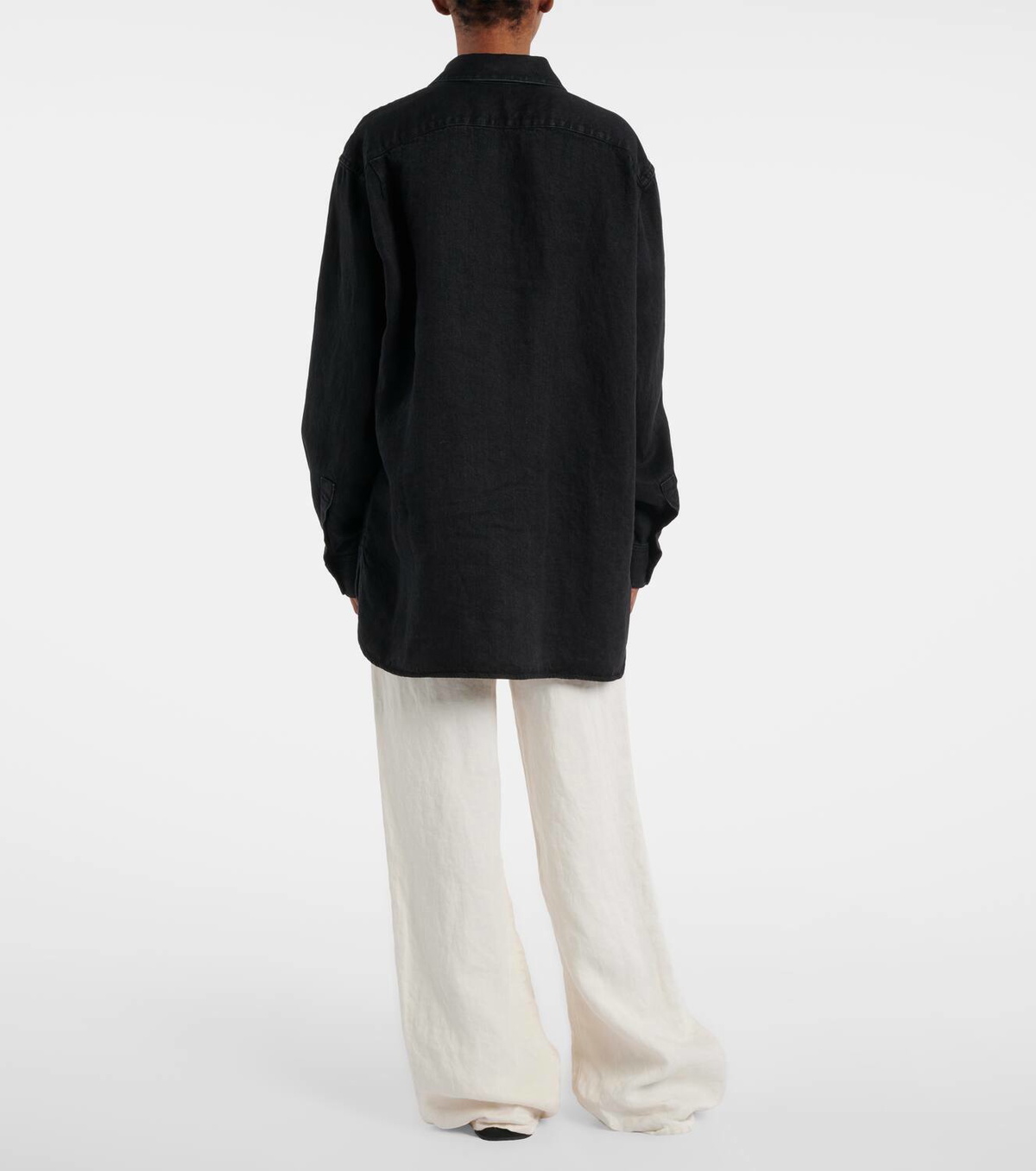 The Row Nesson oversized linen shirt The Row
