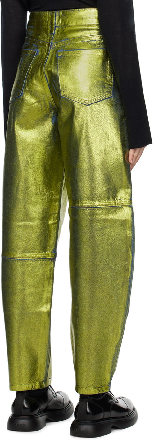 GANNI Green Stary Jeans GANNI