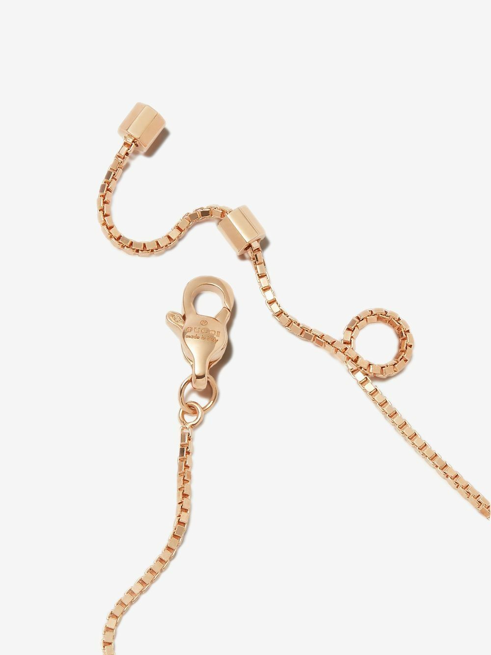 Gucci 18kt Rose Gold Link To Love Logo Bar Bracelet Gucci