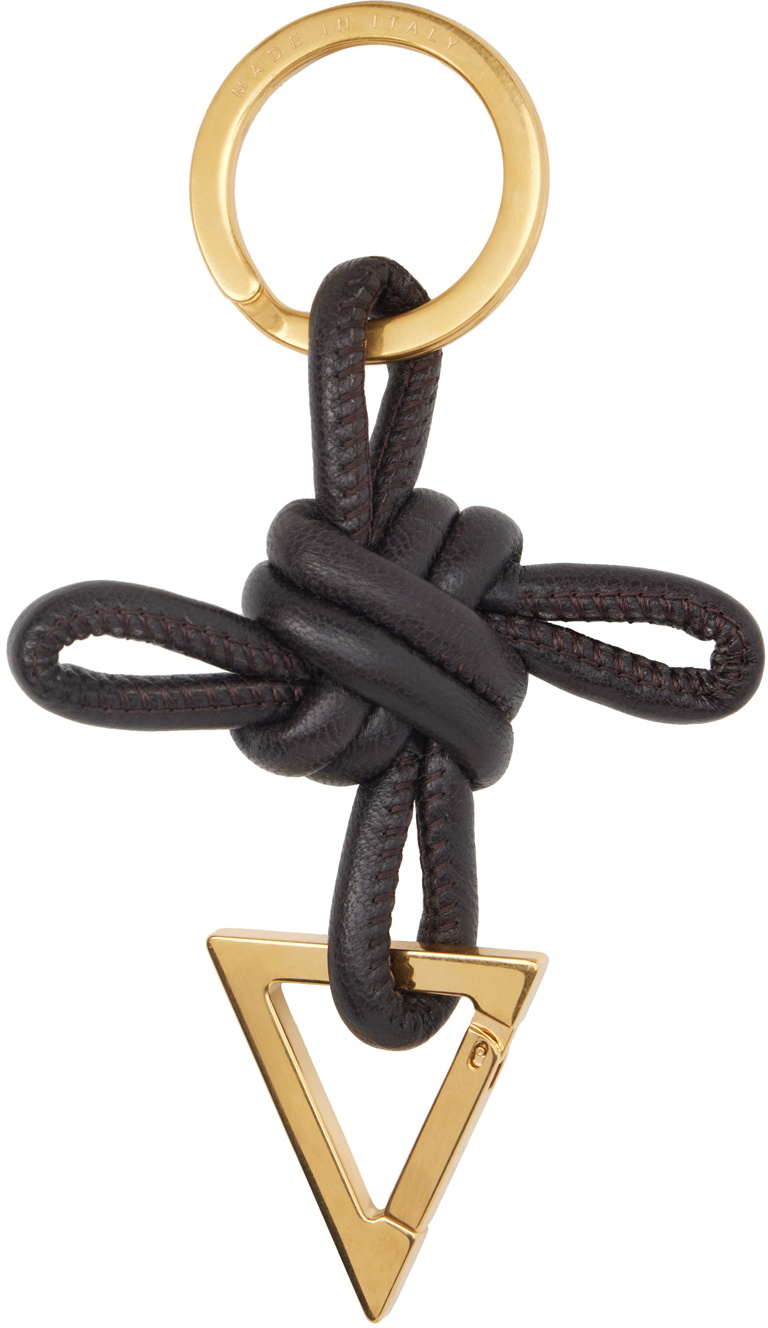 Bottega Veneta Black Triangle Key Ring Bottega Veneta