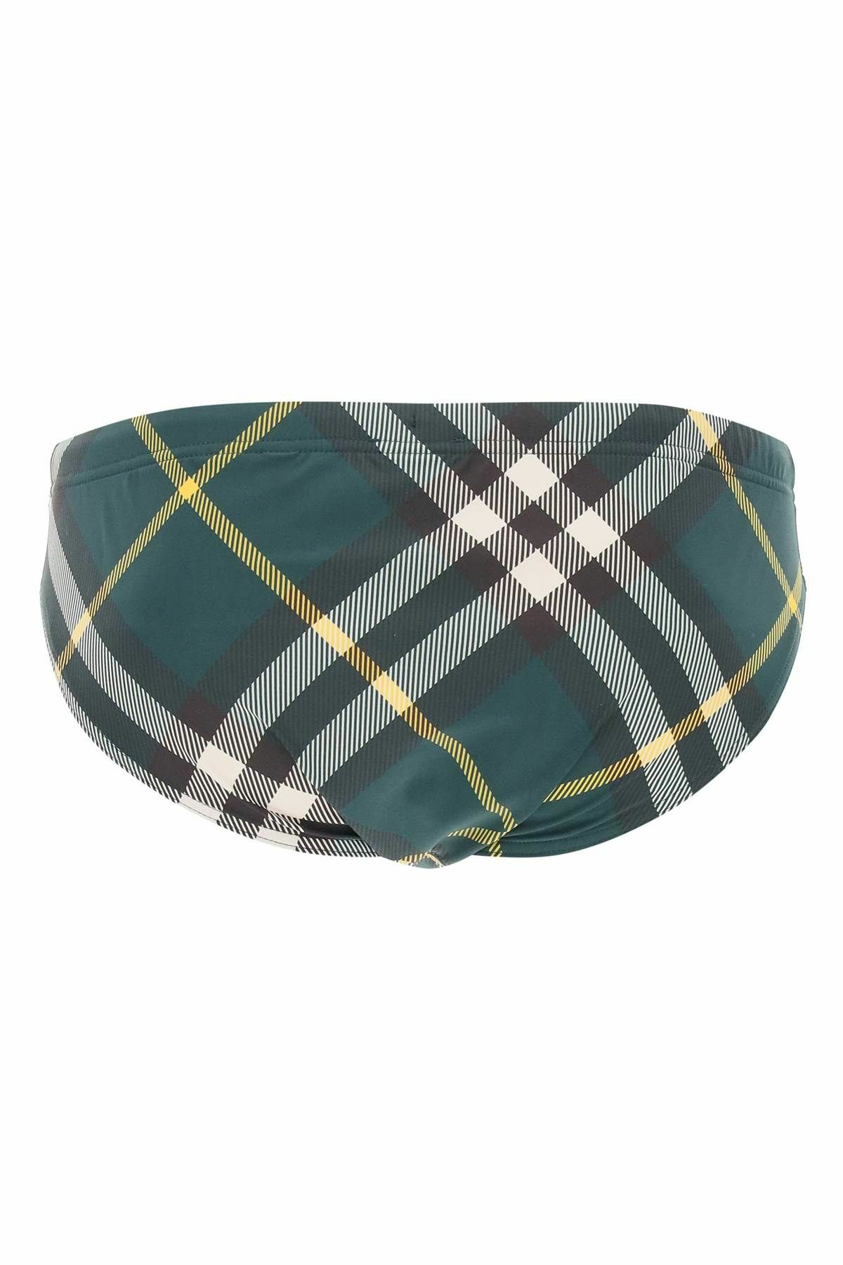 BURBERRY erednncheckered beach swim Green Burberry