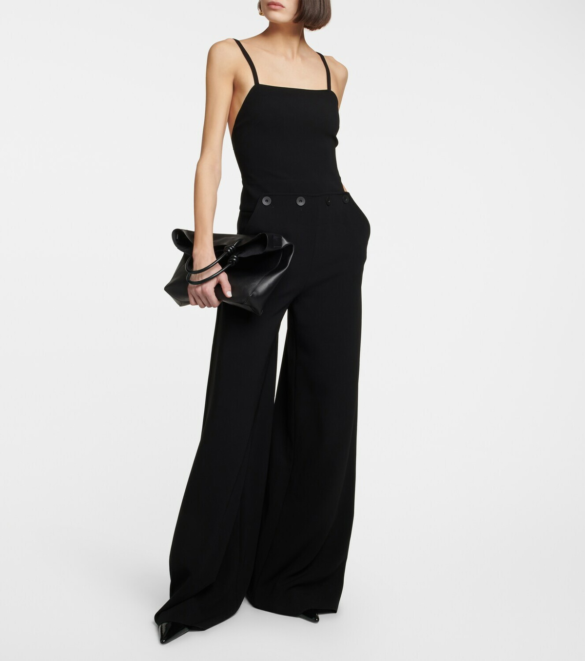 Max Mara - Tabarin wide-leg cady jumpsuit Max Mara