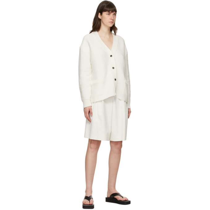 System White Knit Oversized Cardigan System