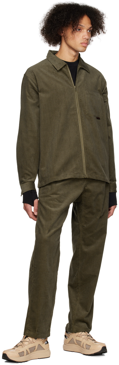 Gramicci Khaki Grid Jacket Gramicci