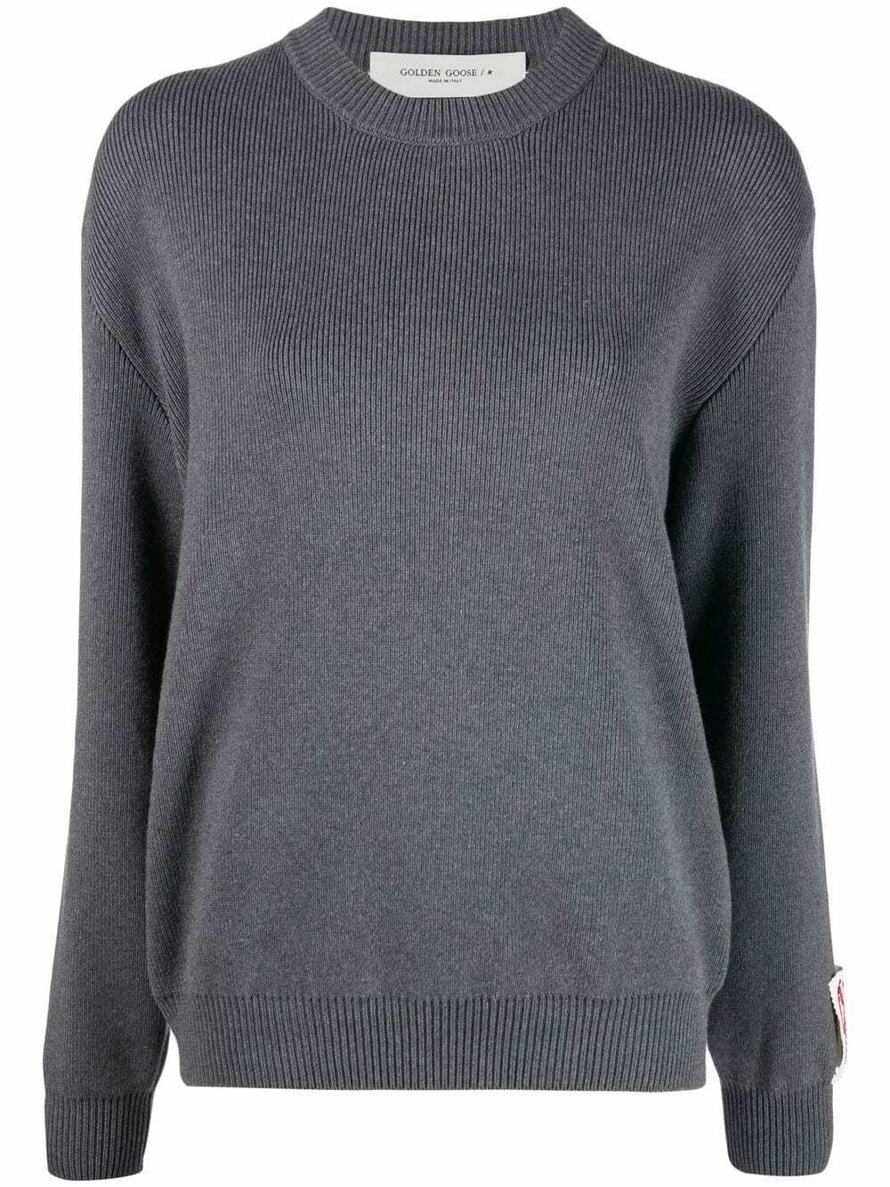 GOLDEN GOOSE - Golden Cotton Crewneck Sweater Golden Goose Deluxe Brand