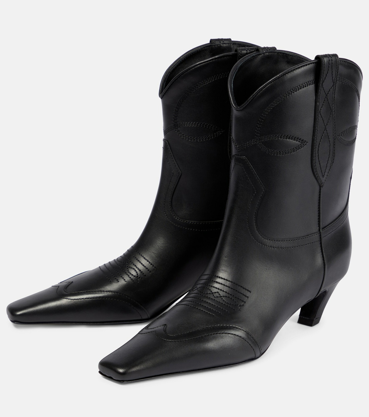 Khaite - Dallas leather ankle boots Khaite