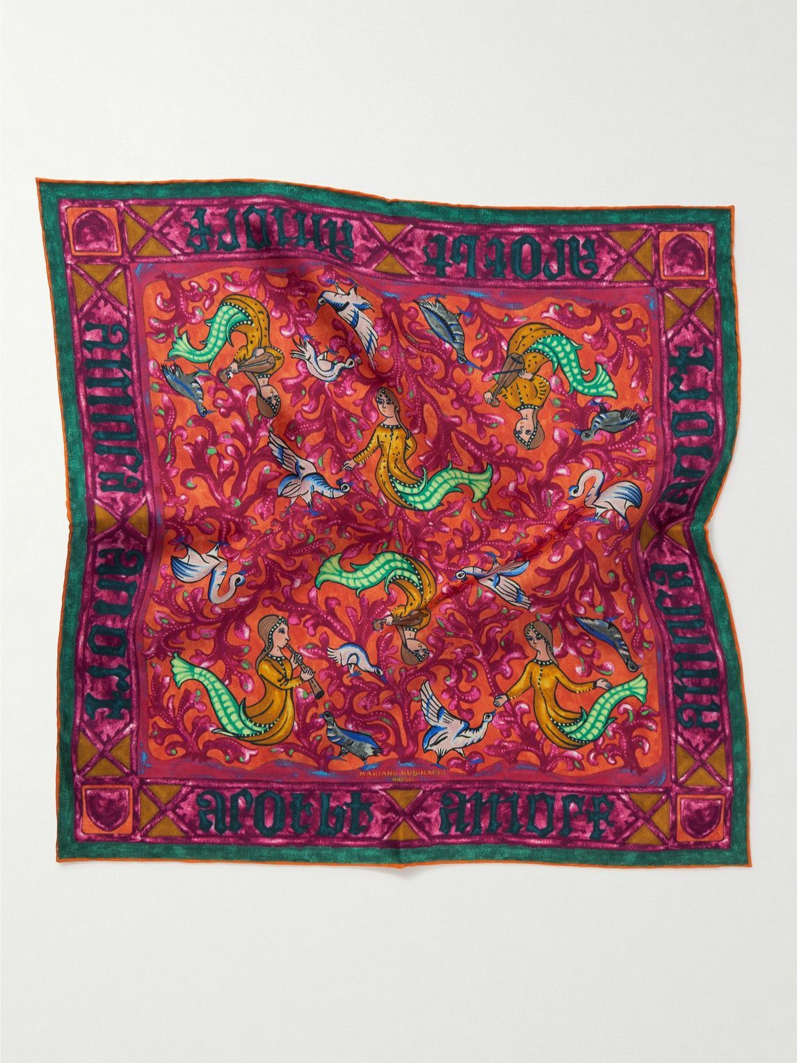 Rubinacci - Printed Silk-Twill Pocket Square Rubinacci