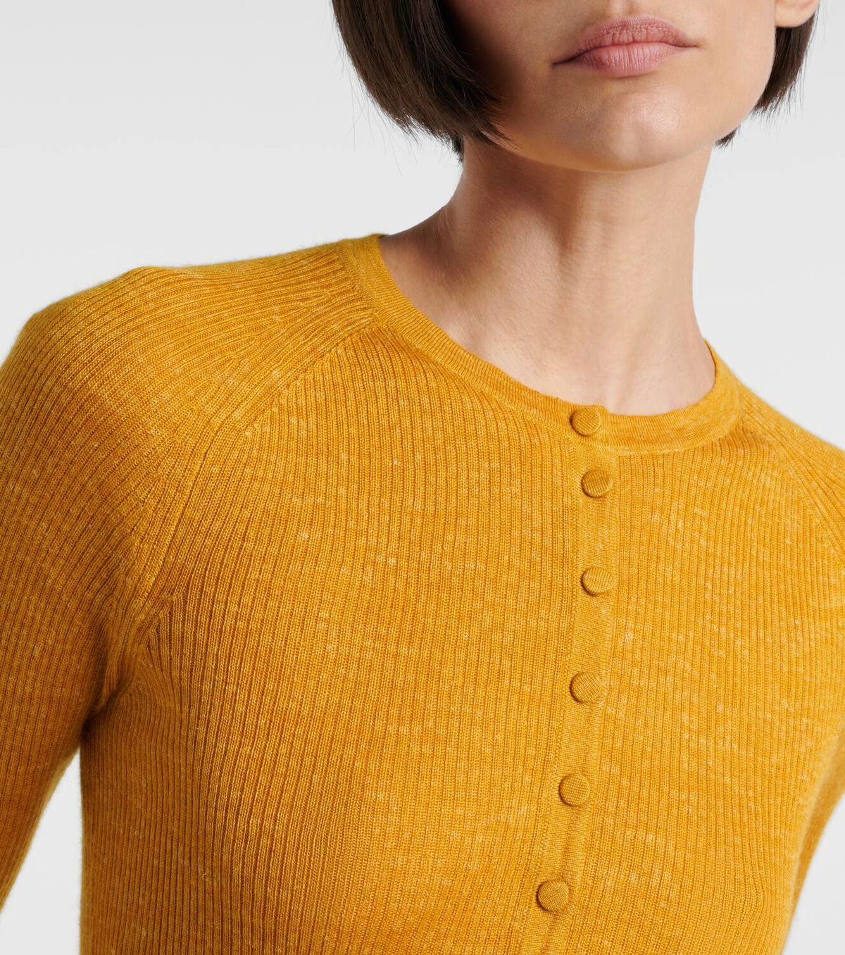Gabriela Hearst Anges cashmere, silk, and hemp Henley shirt Gabriela Hearst