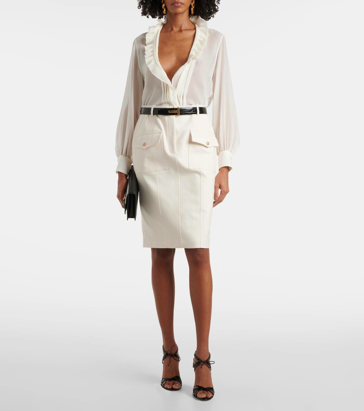 Tom Ford Ruffled silk blouse TOM FORD