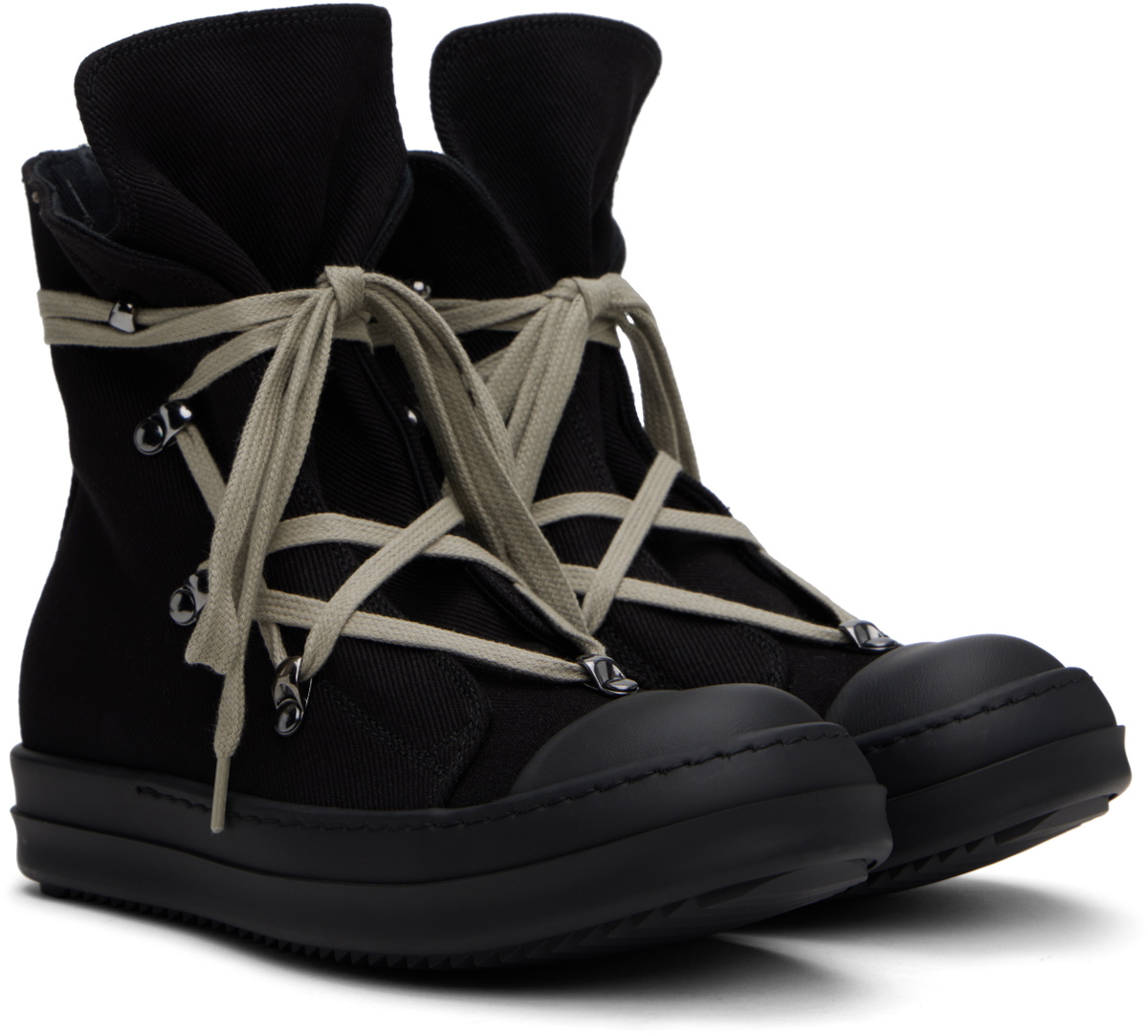 Rick Owens DRKSHDW Black Hollywood Hexa Sneaks Sneakers Rick Owens Drkshdw
