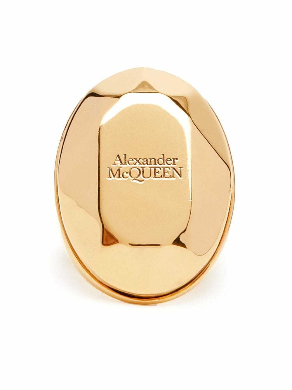 ALEXANDER MCQUEEN - Stone Logo Ring Alexander McQueen