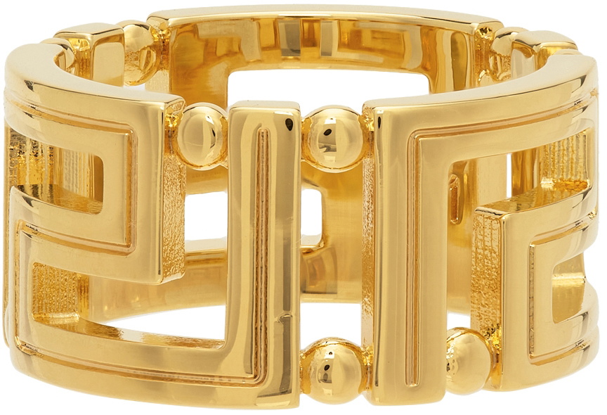 Versace Gold Greca Ring Versace
