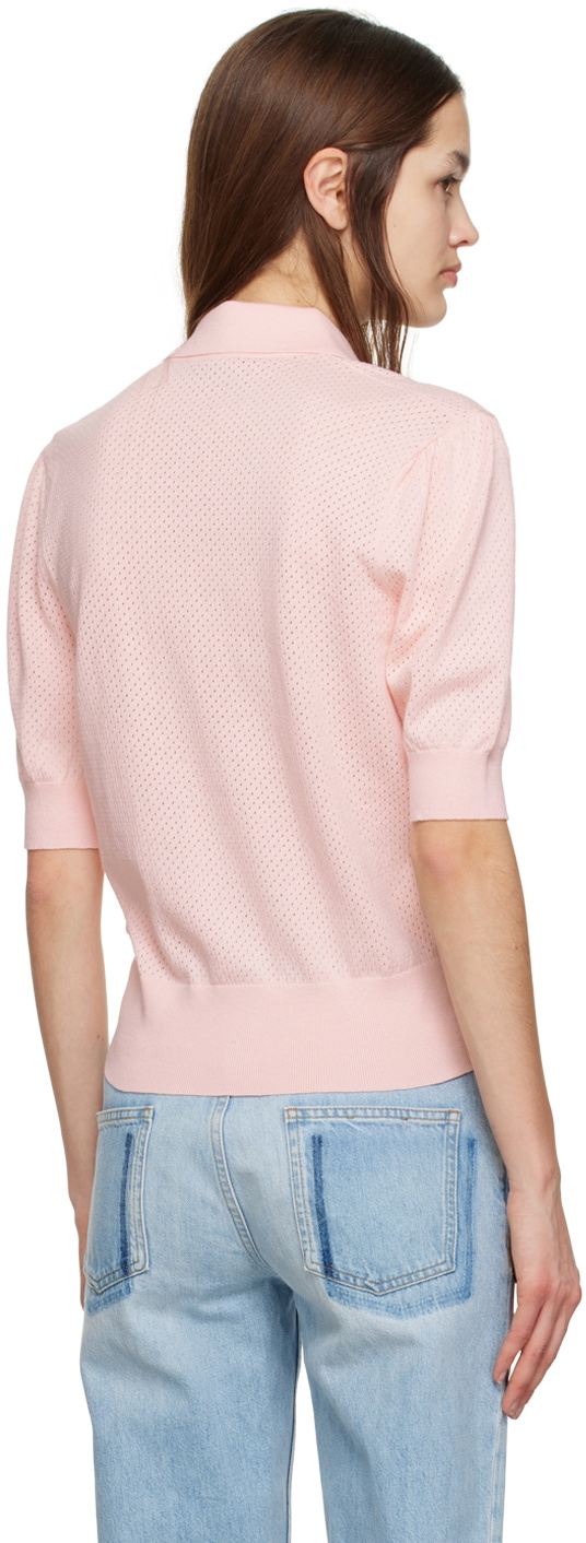 BOSS Pink Buttoned Polo BOSS