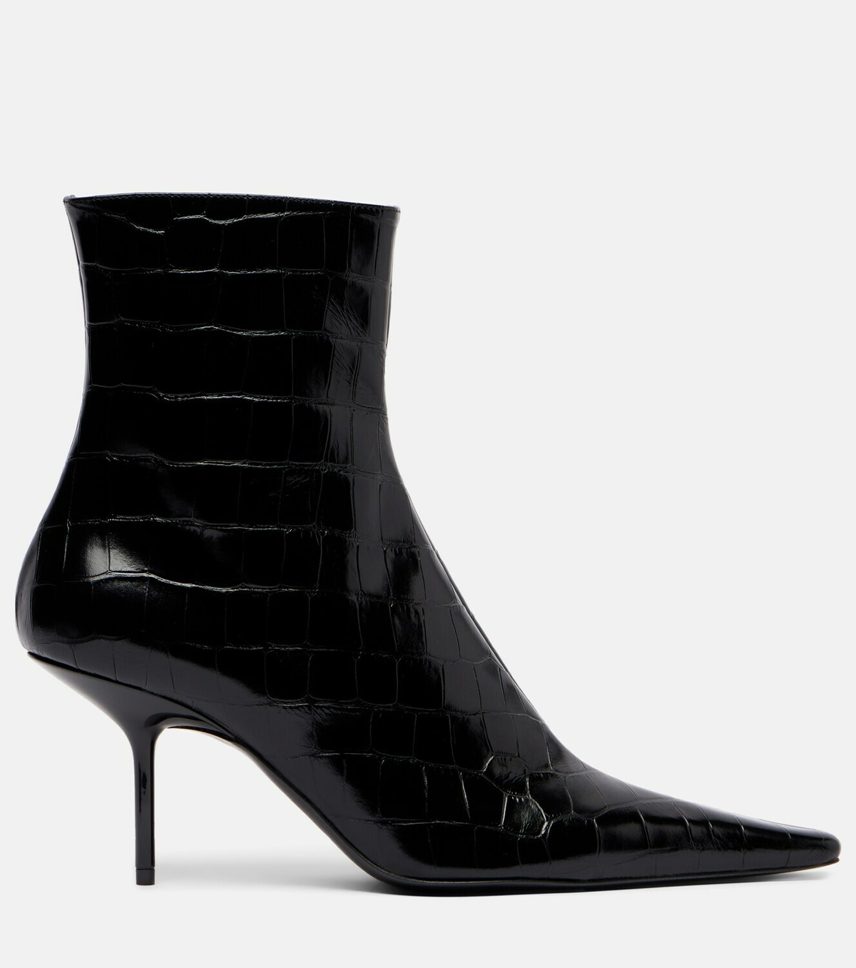 Victoria Beckham 75 croc-effect leather ankle boots Victoria Beckham
