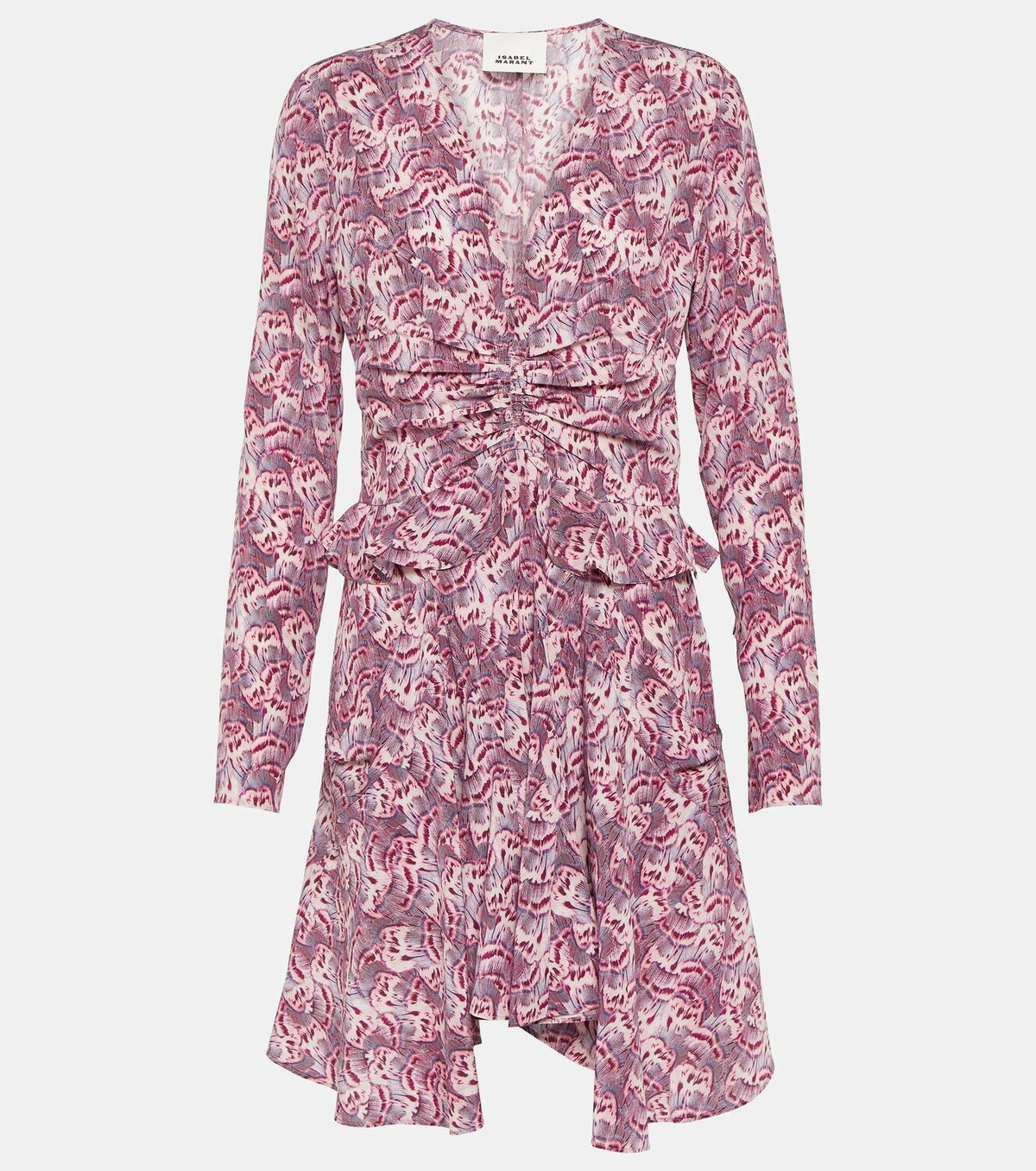 Isabel Marant Usmara printed silk-blend minidress Isabel Marant