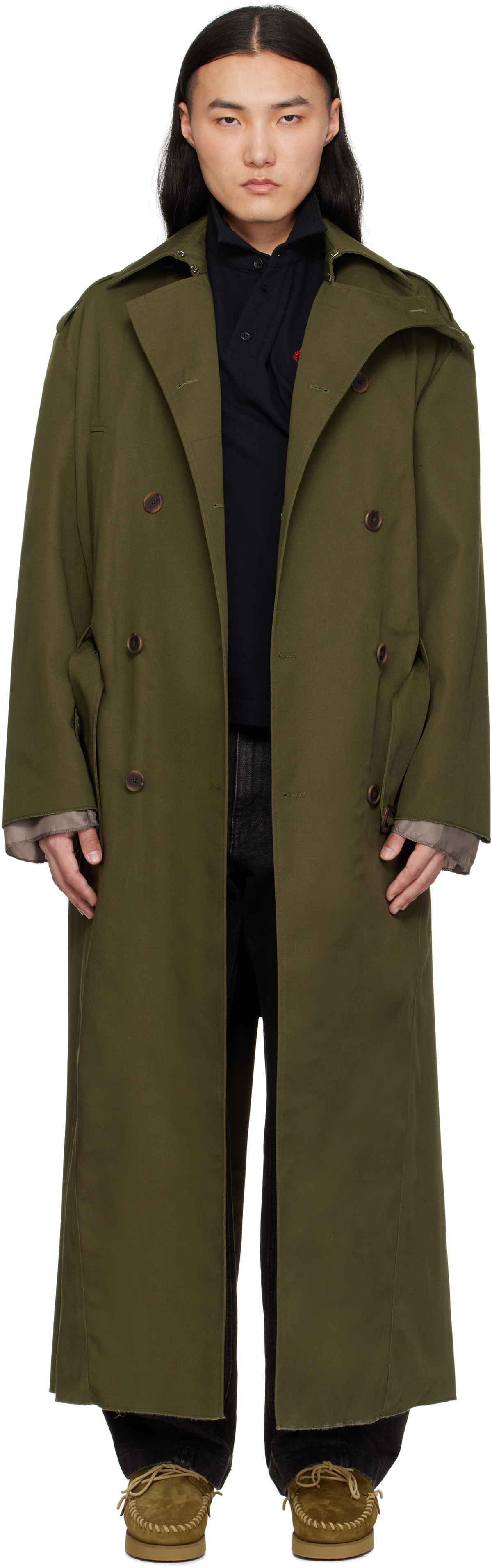 Commission Khaki Hunter Trench Coat Commission