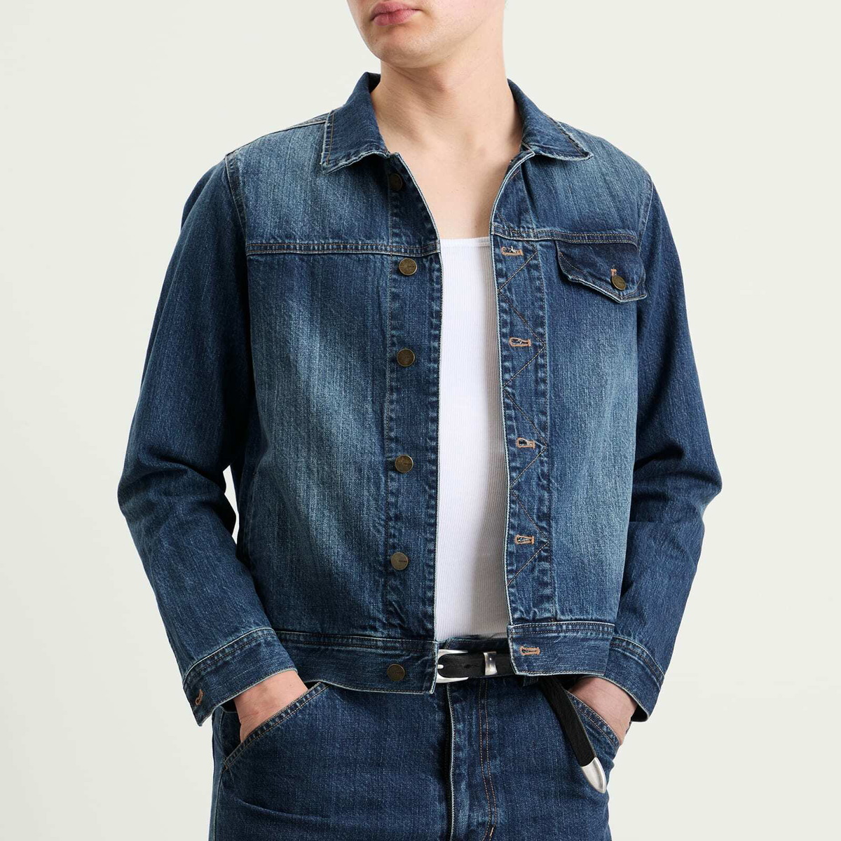 Carter Young Men's Arch Denim Jacket in Sawyer Wash Carter Young