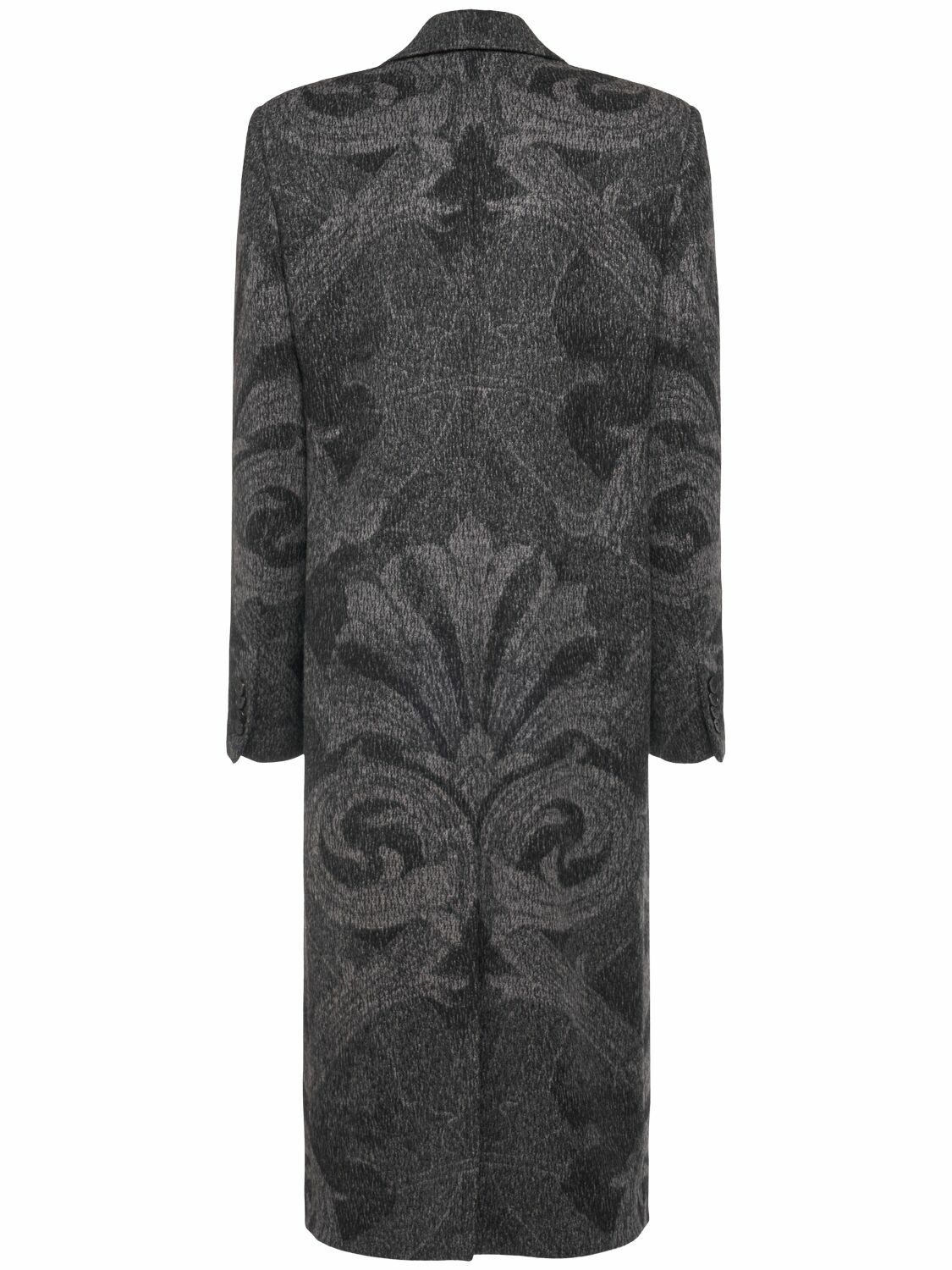ETRO Double Breasted Wool Long Coat Etro