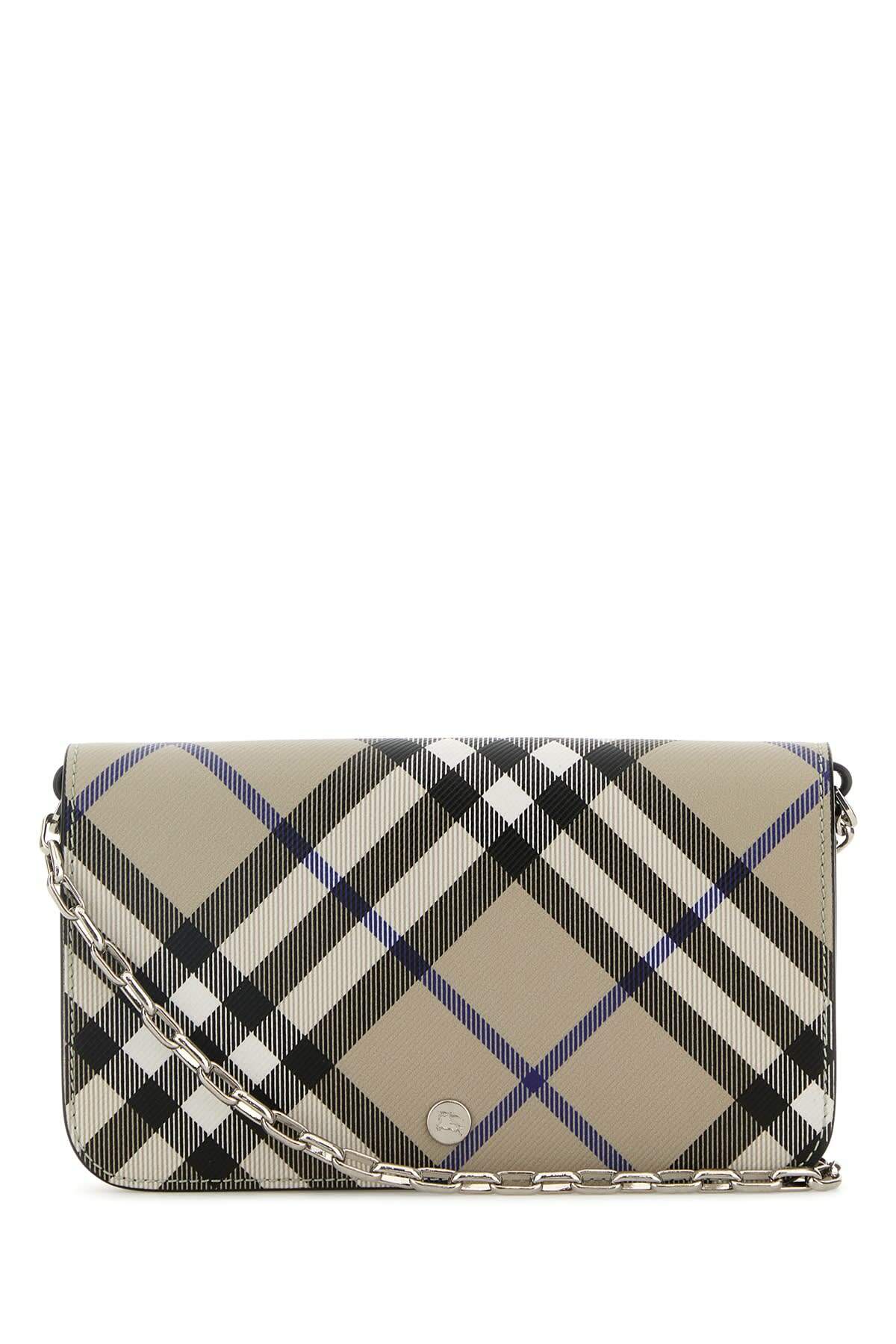 Burberry Checked Chain-linked Wallet Burberry