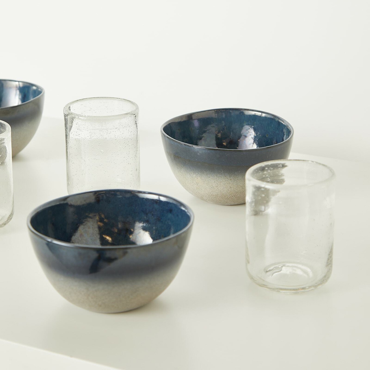 Soho Home Nero Cereal Bowl - Set of Four in Blue Soho Home