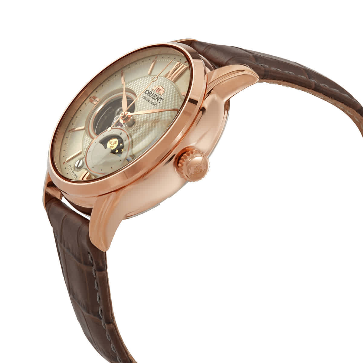 Orient Sun & Moon Automatic Champagne Dial Mens Watch RA-AS0009S10B Orient