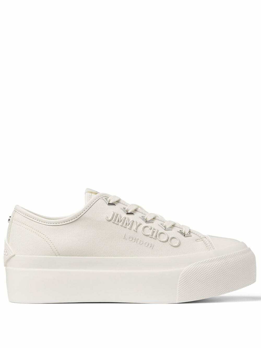 JIMMY CHOO - Palma Maxi Leather Sneakers Jimmy Choo