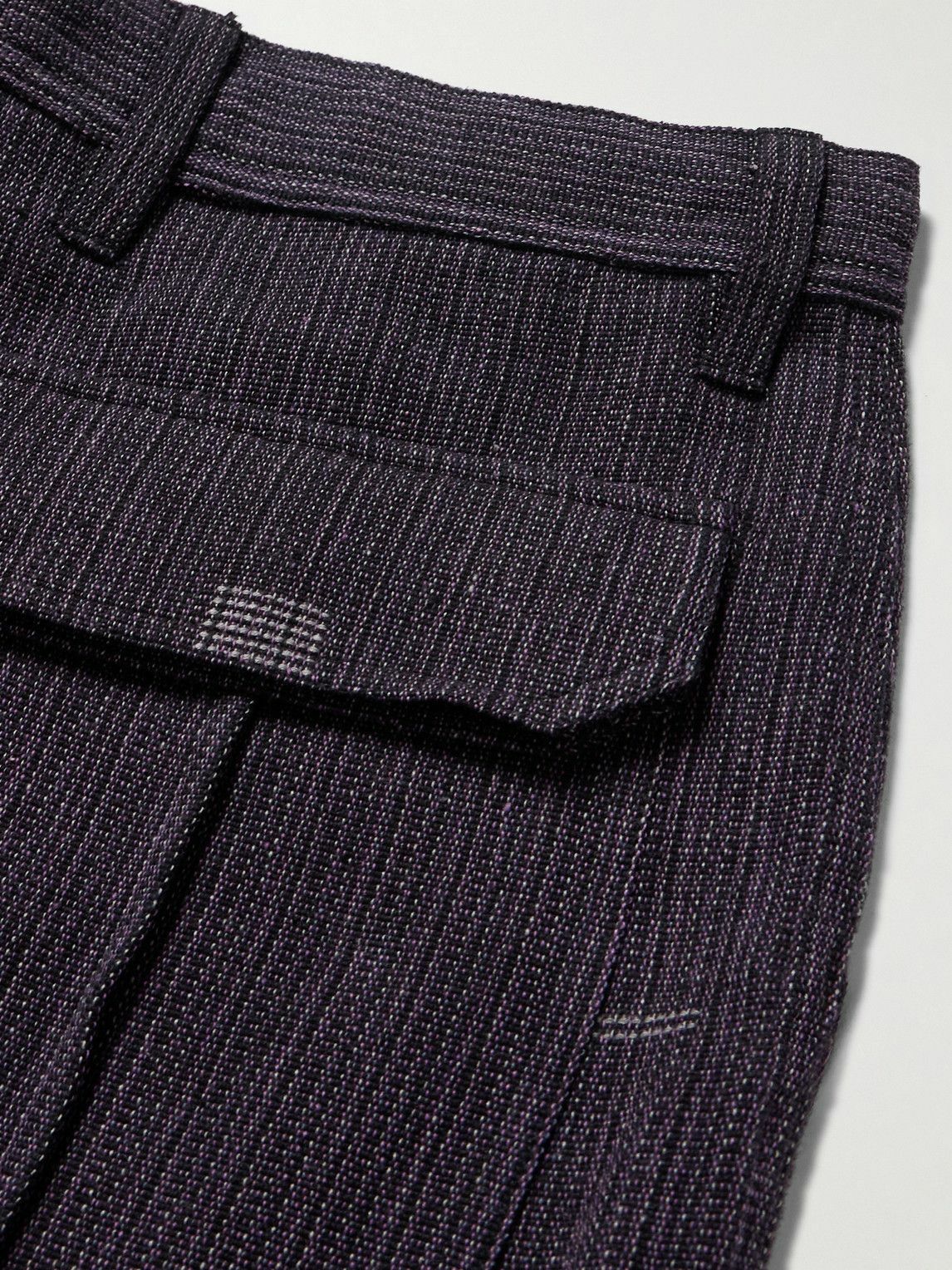 Kardo - Ally Wide-Leg Cotton-Jacquard Trousers - Purple Kardo