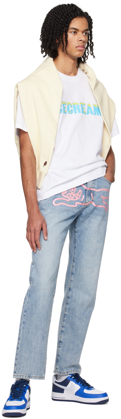 ICECREAM White Drippy T-Shirt ICECREAM