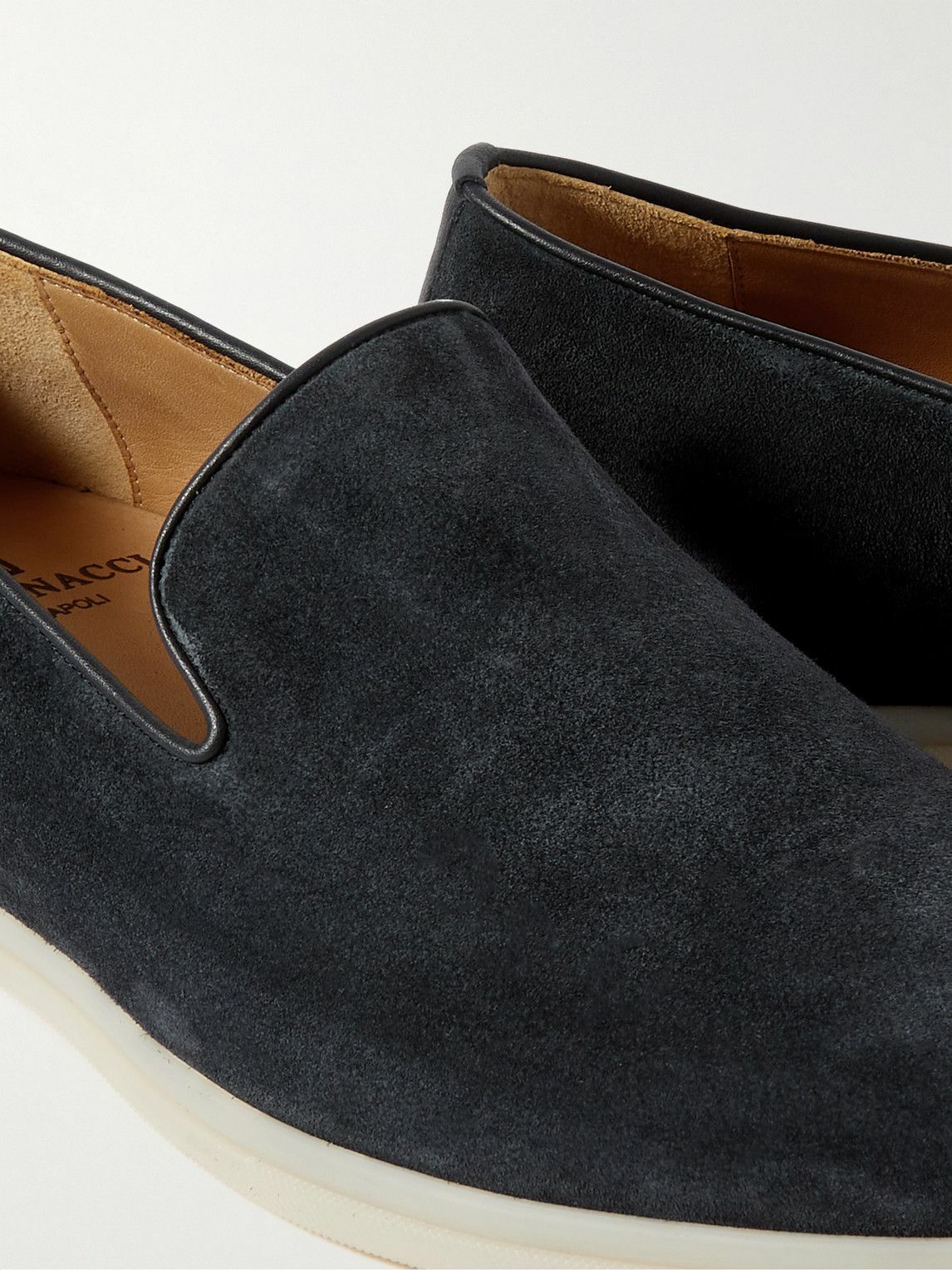 Rubinacci - Suede Slip-On Sneakers - Blue Rubinacci