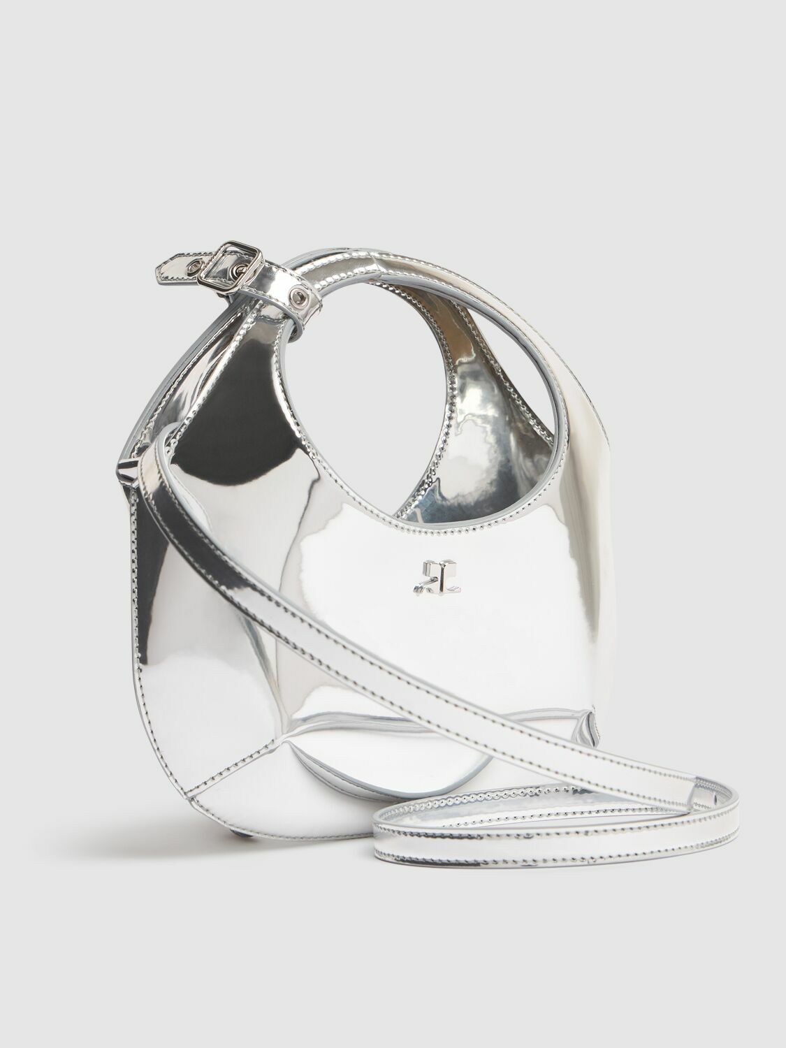 COURREGES Mini Holy Mirror Top Handle Bag Courreges