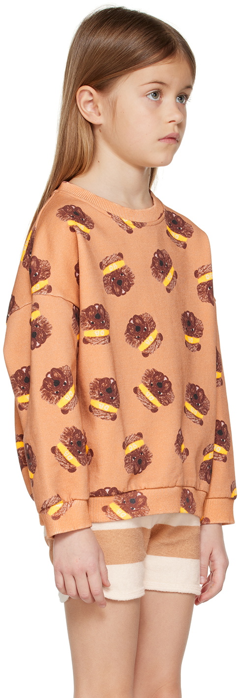 Daily Brat Kids Orange Fuzzy Wuzzy Sweatshirt Daily Brat