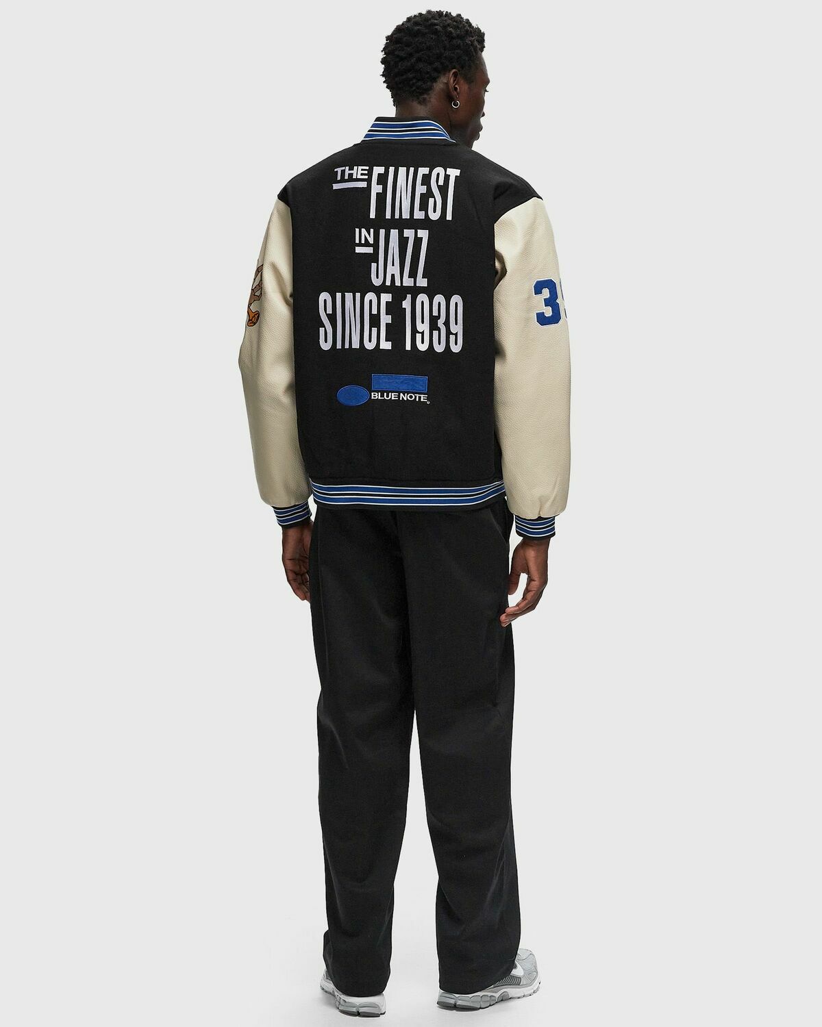 Butter Goods Blue Note Varsity Jacket Blue/Beige Bomber Jackets/College ...