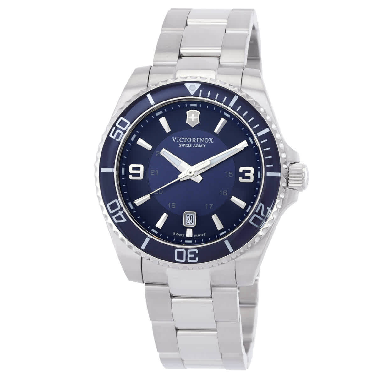 Victorinox Maverick Quartz Blue Dial Mens Watch 242007 Victorinox