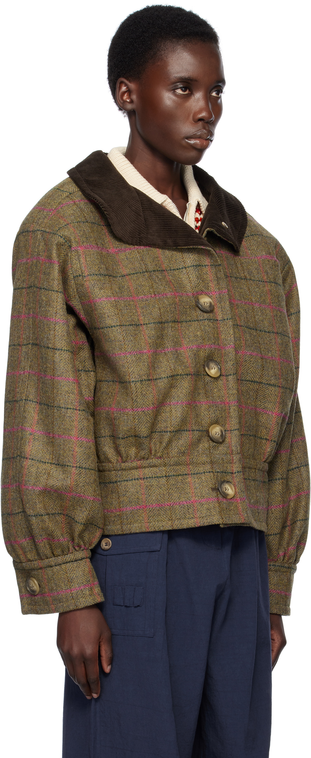 Caro Editions Khaki Beatrice Jacket Caro Editions
