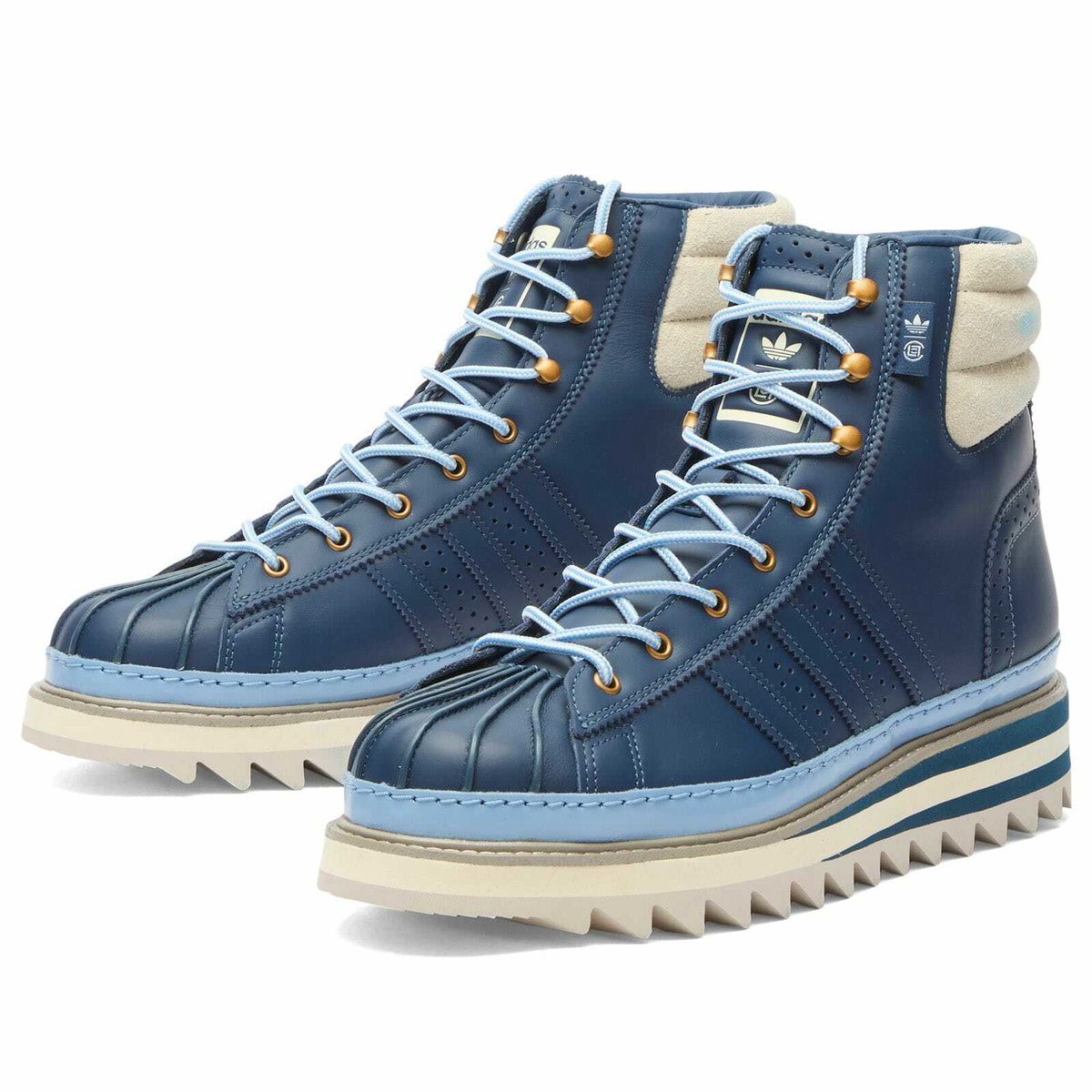 Adidas Men's x CLOT Pro Model Sneaker in Mineral Blue/Cream White ...