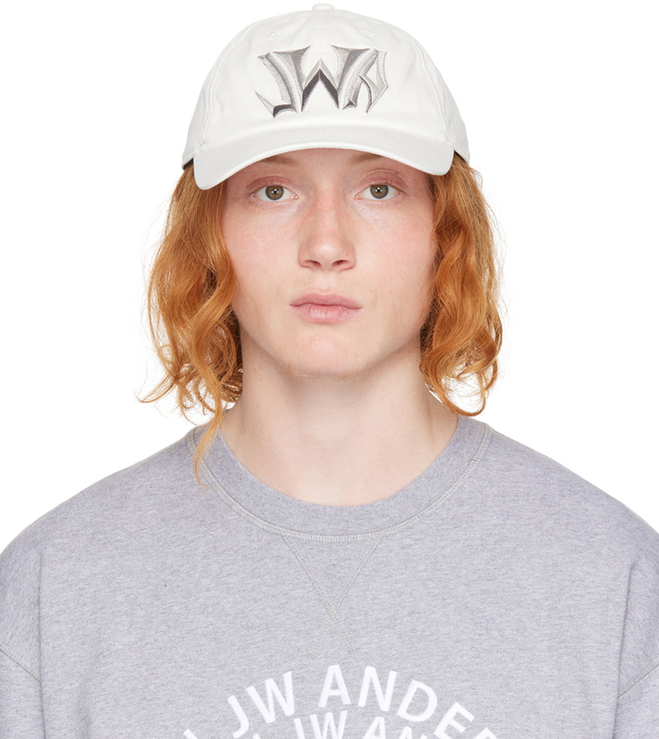 JW Anderson White Baseball Cap JW Anderson