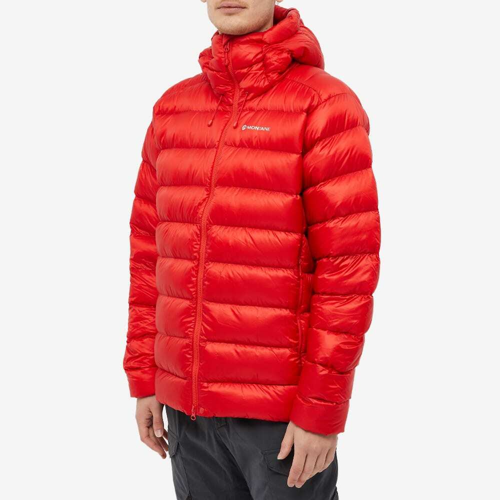 Montane Men's Anti-Freeze XT Hooded Down Jacket in Adrenaline Red Montane