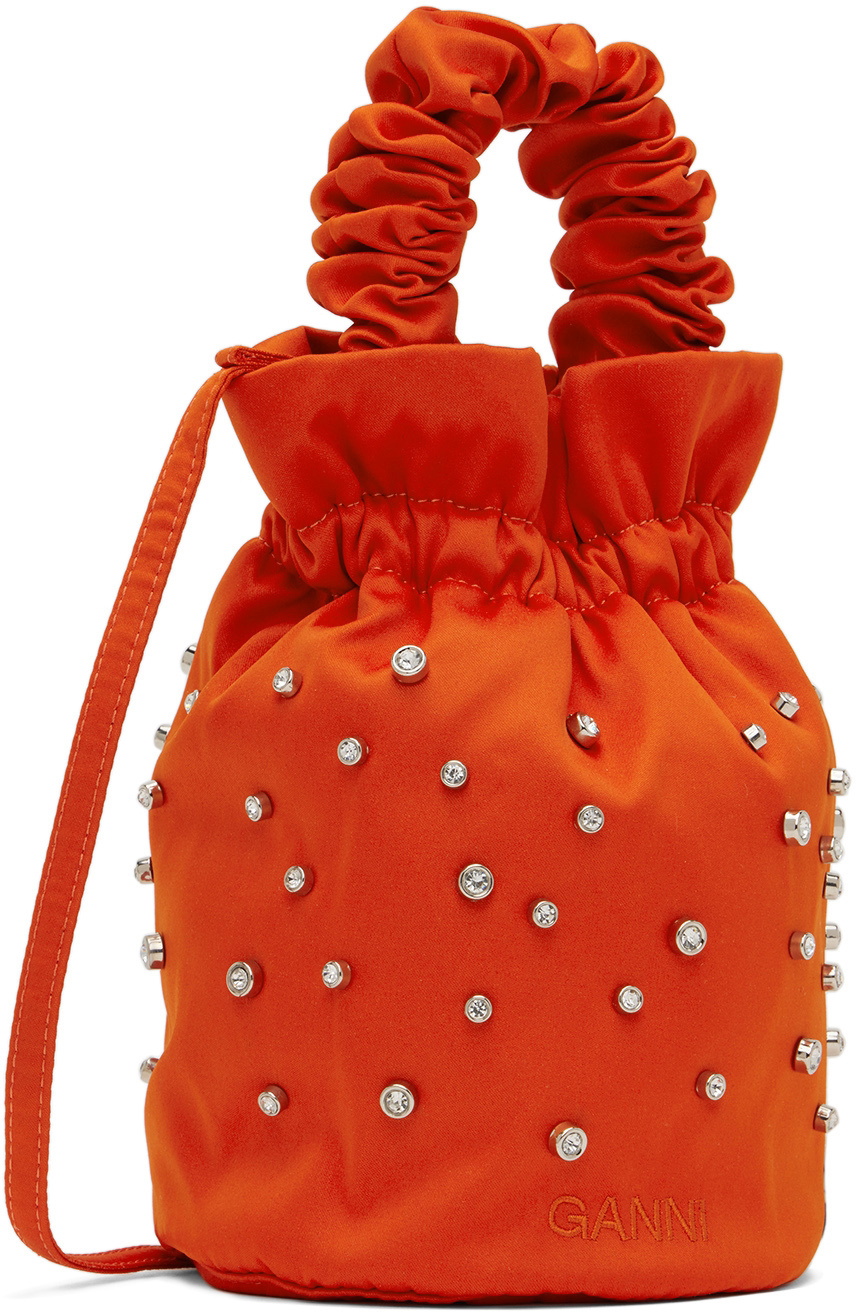 GANNI Orange Mini Pouch Shoulder Bag GANNI