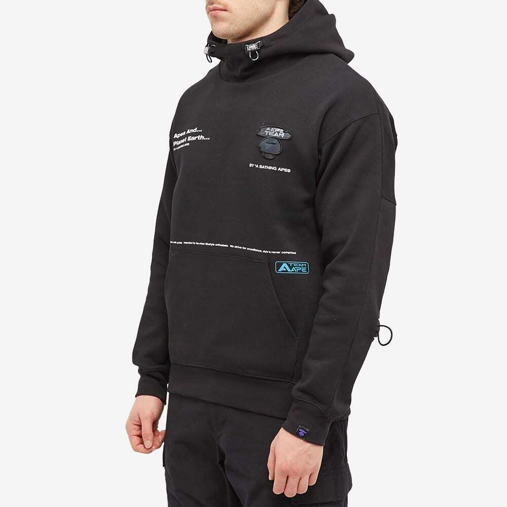 Men's AAPE Embossed Logo Hoody in Black AAPE by A Bathing Ape