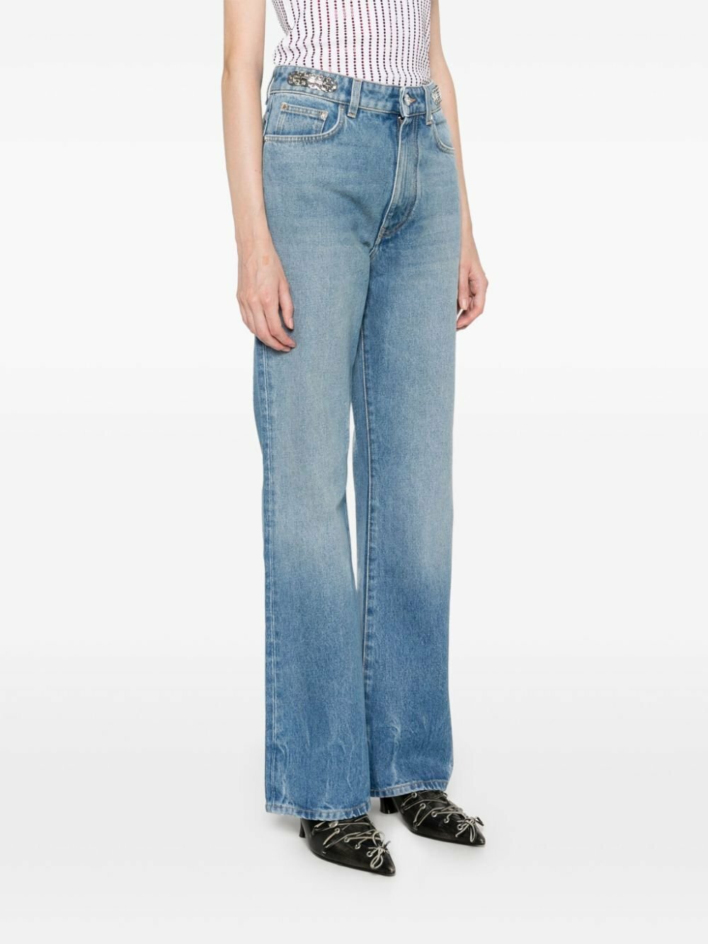 Rabanne Blue Straight-Leg Jeans Paco Rabanne