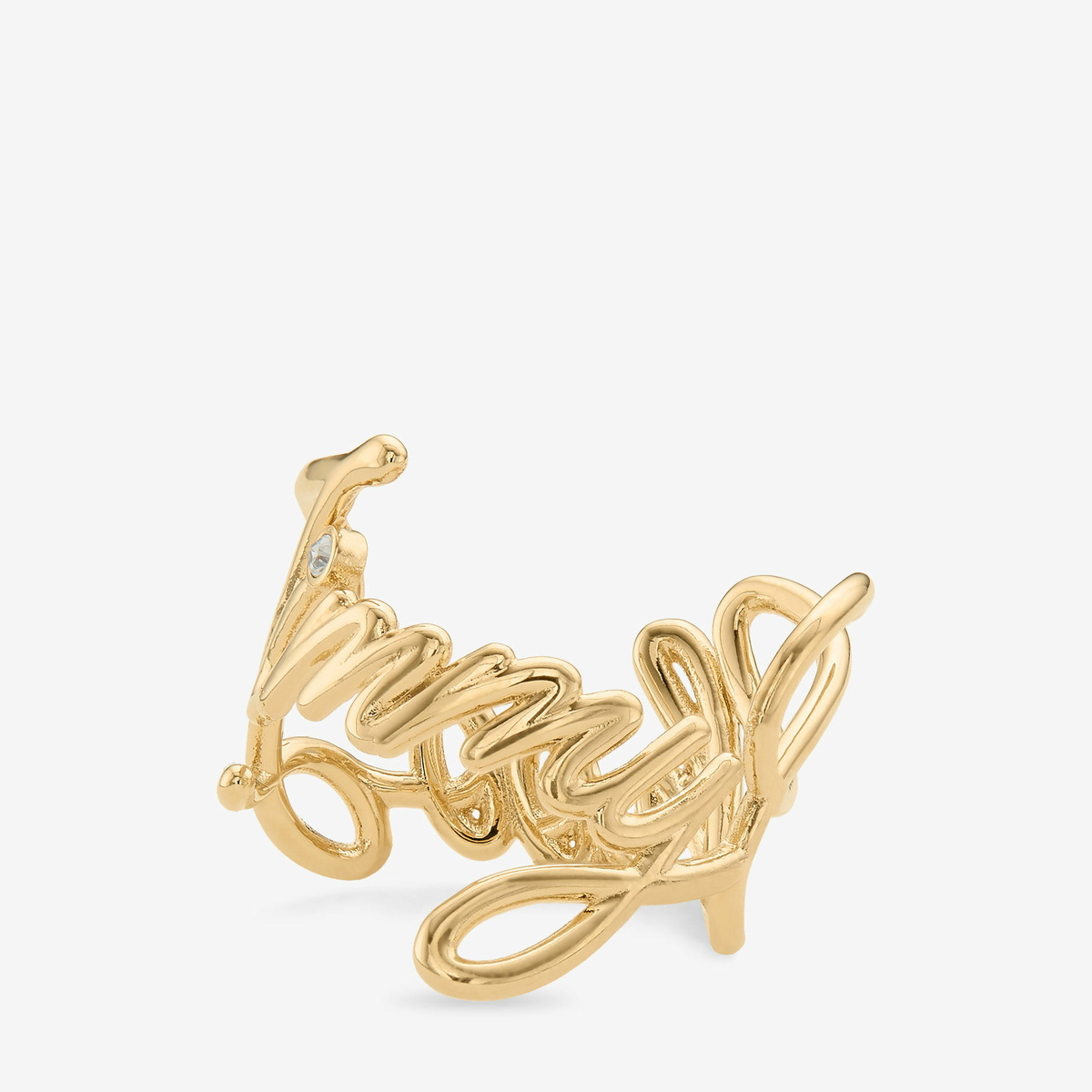 Jimmy Choo Logo Script Ring Jimmy Choo