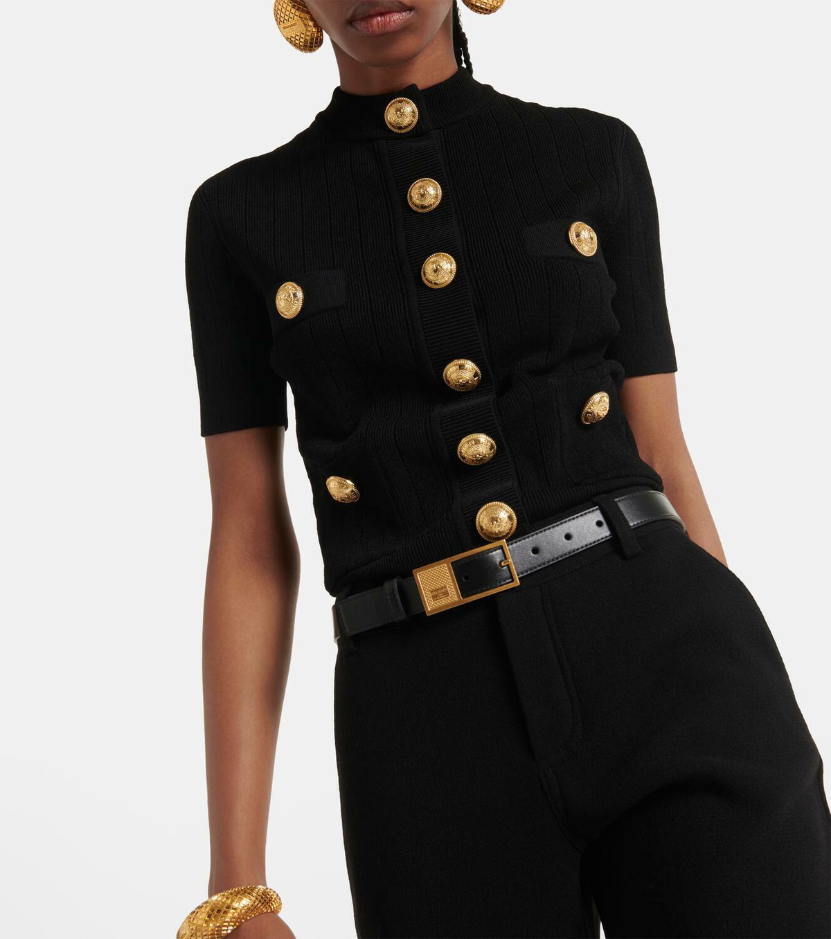 Balmain Signature leather belt Balmain