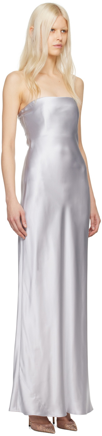 Christopher Esber Silver Palladium Maxi Dress Christopher Esber
