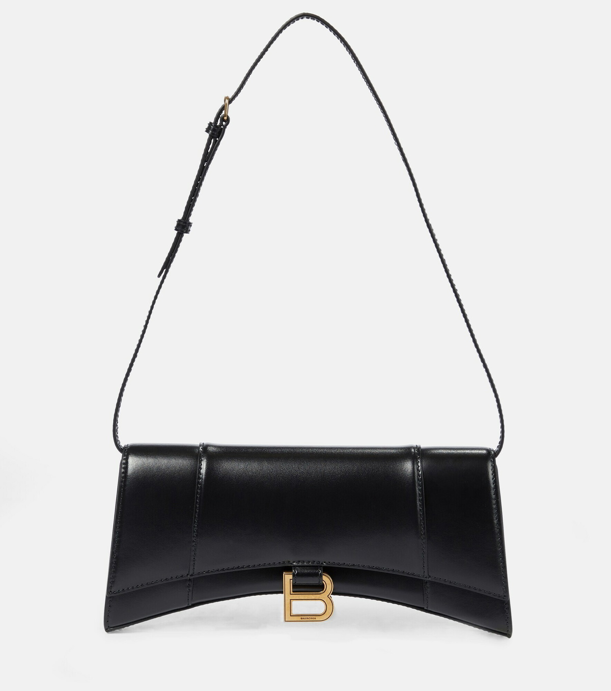 Balenciaga - Stretched Hourglass leather shoulder bag Balenciaga